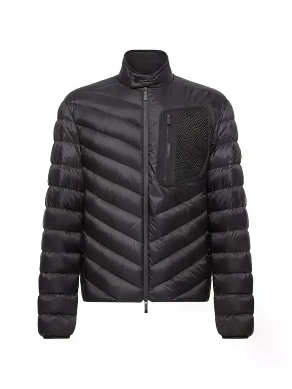 Moncler Mackinac Quilted Mesh Pocket Jacket - Black
