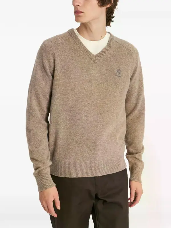 Pringle Of Scotland Lambswool V-neck Sweater - Neutrals