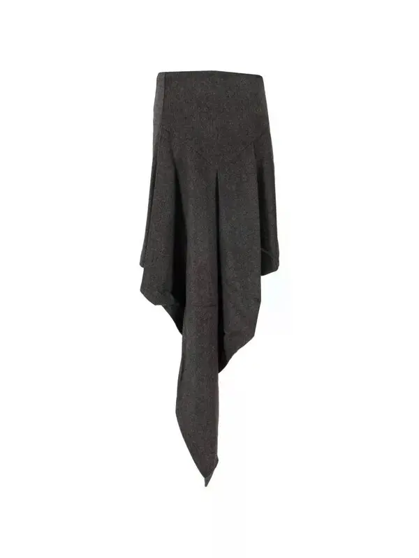 NICCOLO PASQUALETTI Wool Cascade Skirt