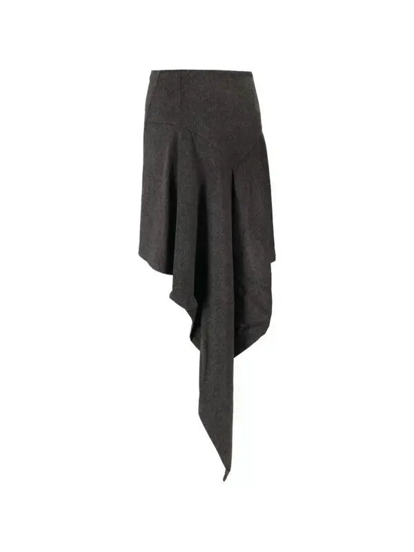 NICCOLO PASQUALETTI Wool Cascade Skirt