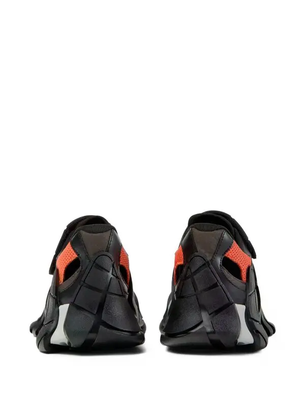Camper Mesh Panelled Touch-strap Trainers - Orange