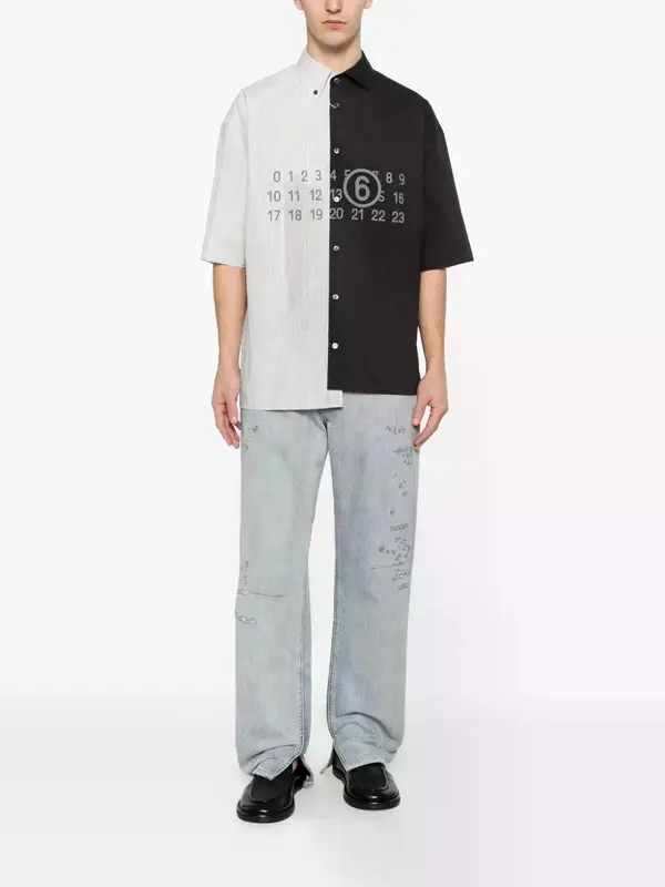 MAISON MARGIELA Distressed Straight Leg Jeans
