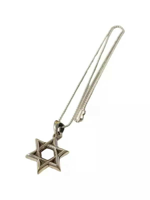 Chrome Hearts David Star Pendant Necklace - Silver