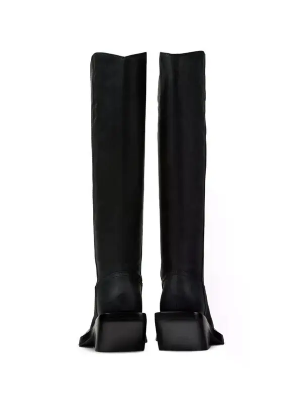 Camper Square Toe Leather Knee-high Boots
