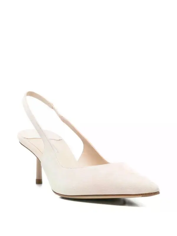 LE SILLA Point-toe Slingback Pumps - Neutrals