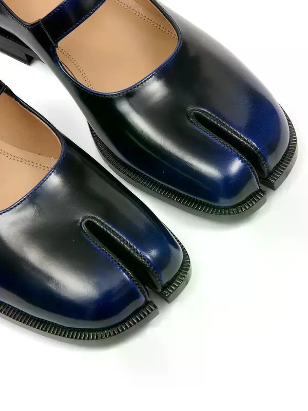 MAISON MARGIELA Tabi City Mary Jane Leather Loafers - Blue