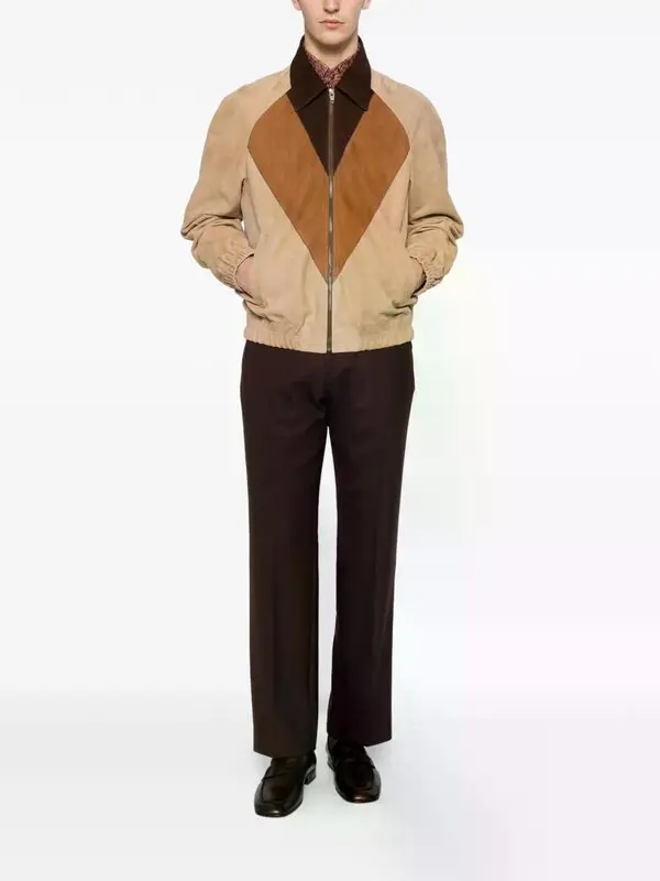 Valentino Garavani Diamond Panel Collar Jacket - Neutrals