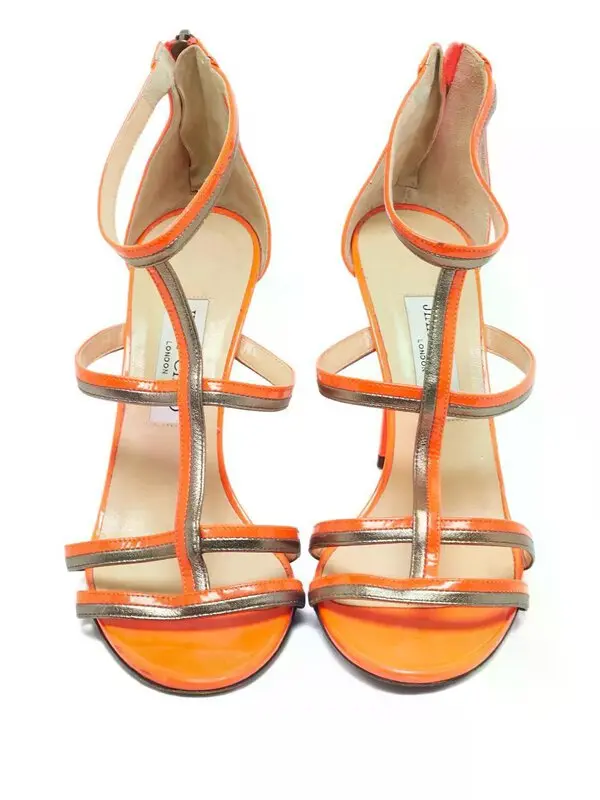JIMMY CHOO Strappy High Heel Sandals With Zip Fastening