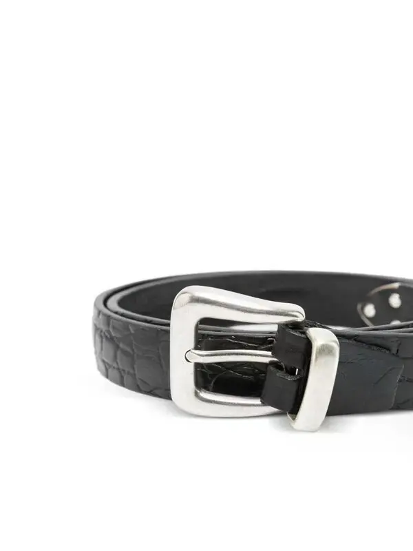 ERALDO Crocodile-effect Buckle Belt