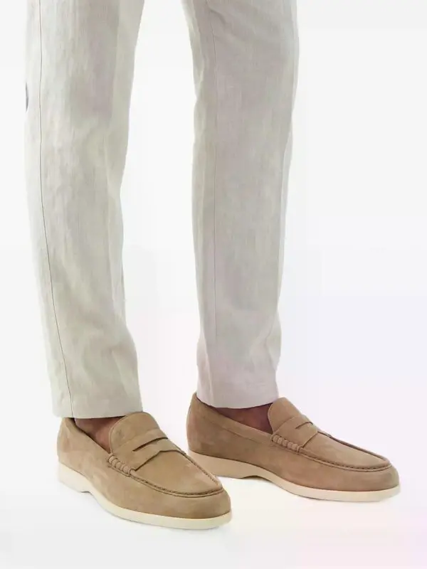 TOD'S Penny Strap Loafers In Suede