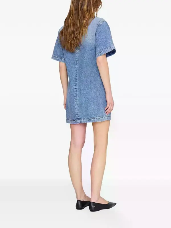 ANINE BING Tulah Chest-pocket Mini Dress