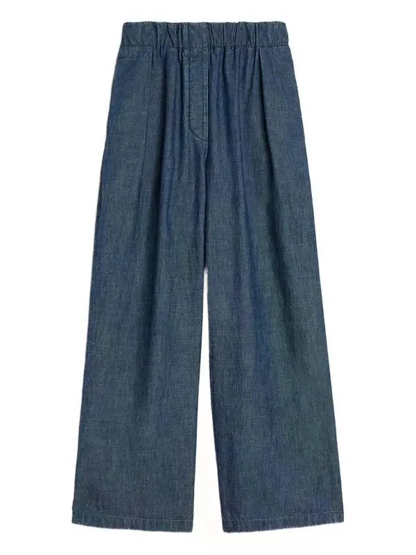 JIL SANDER Elasticated Waistband Trousers - Blue