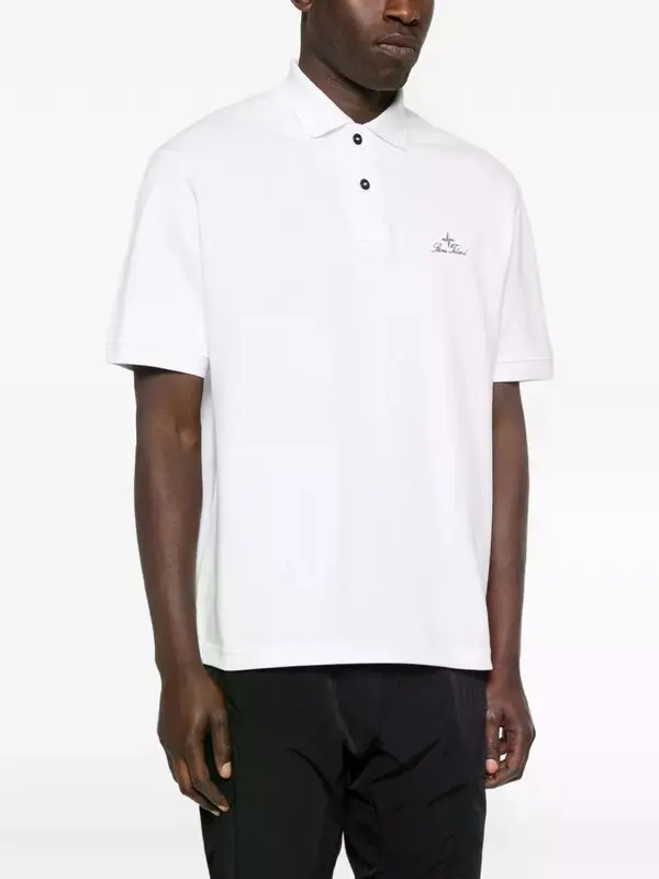 Stone Island Logo-embroidery Polo Shirt