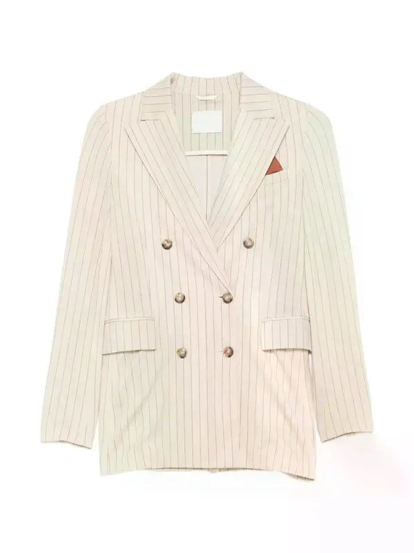 CIRCOLO 1901 Striped Double-breasted Blazer