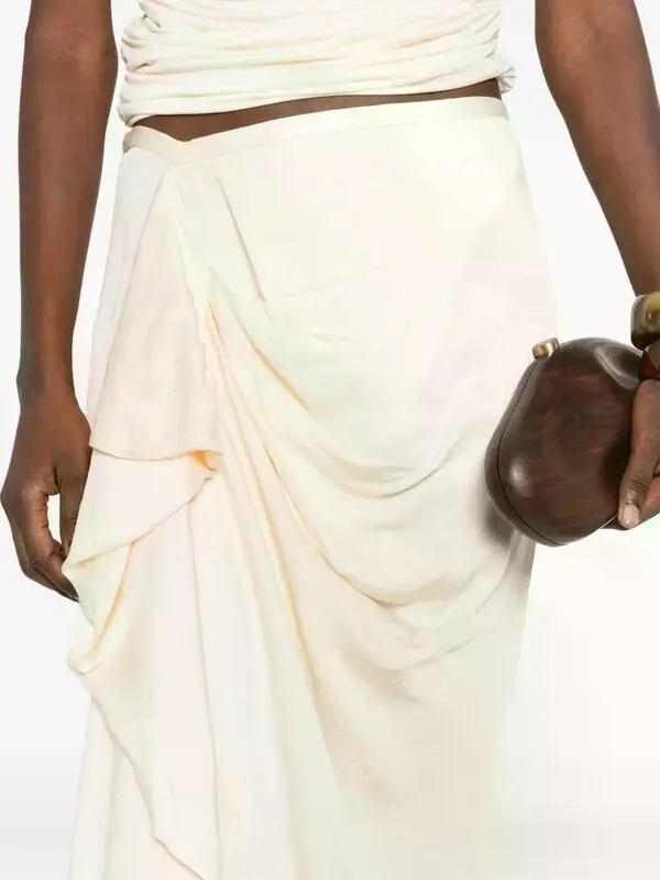 Bondi Born Draped Maxi Skirt - Neutrals