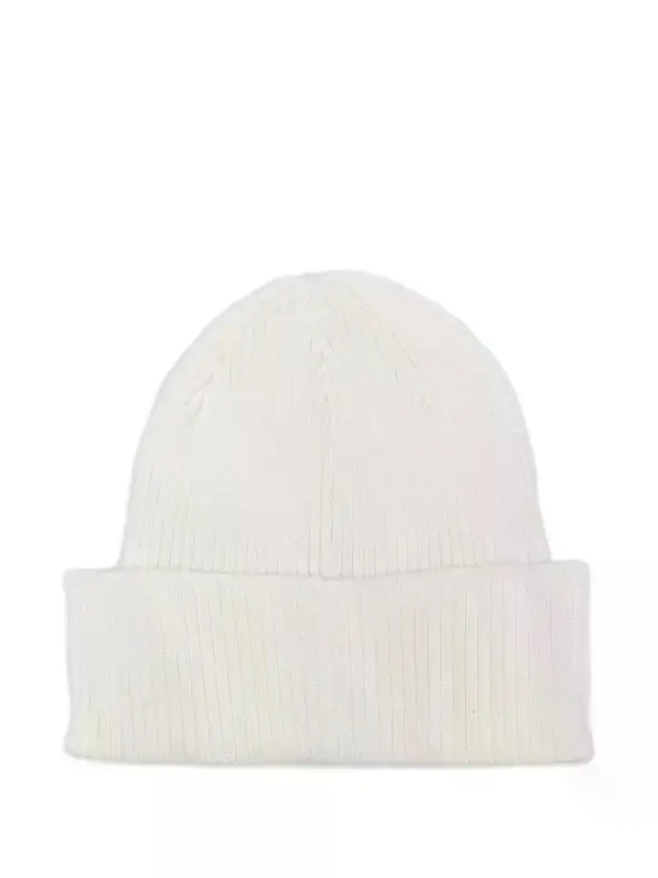 C.P. COMPANY Ribbed Beanie Hat With Goggle Lenses - Neutrals