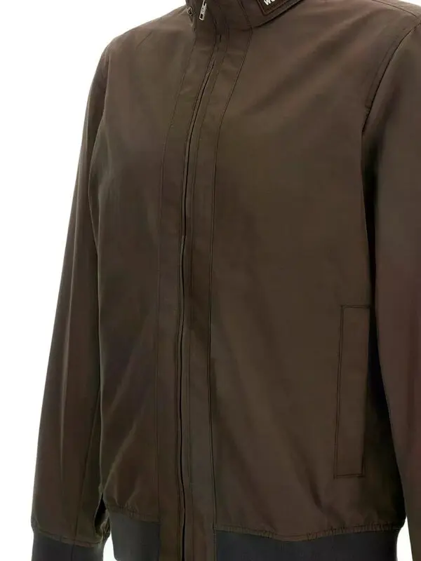 Woolrich High Collar Zip Jacket - Brown