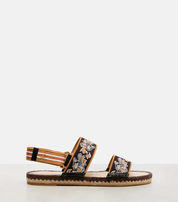 Valentino Garavani Embroidered Espadrille Sandals