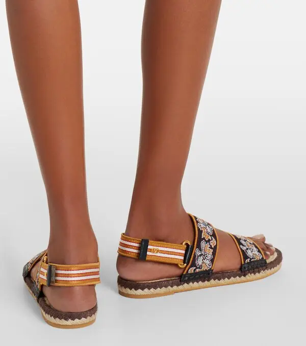 Valentino Garavani Embroidered Espadrille Sandals