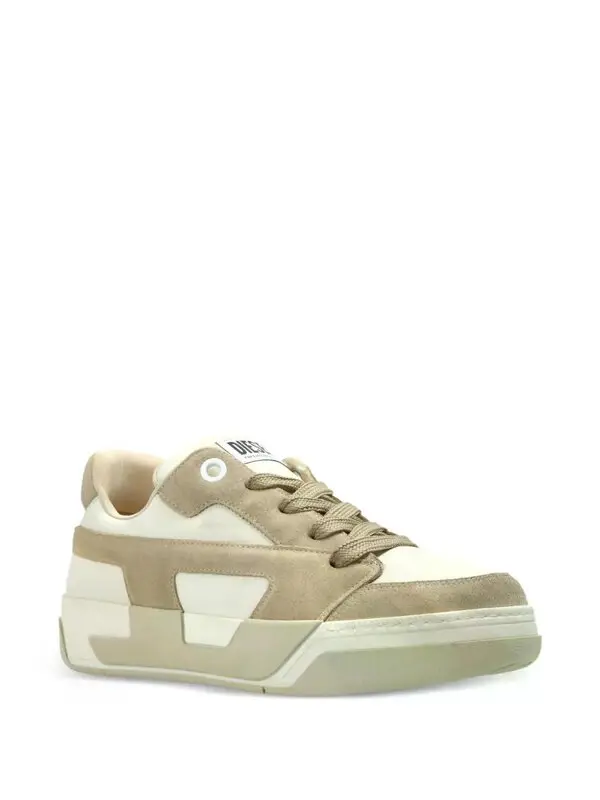 DIESEL® Panelled Low Top Sneakers - Neutrals