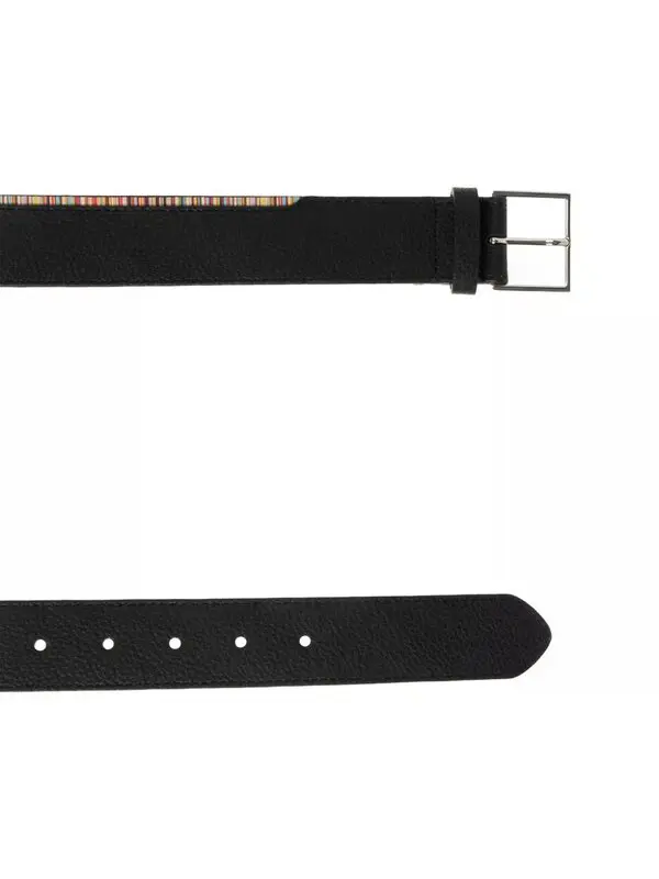 Paul Smith Grained Buckled Belt - Black