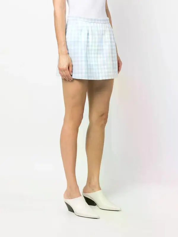 Red Valentino Gingham Check Mini Skort