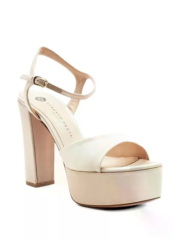 Roberto Festa Addis Platform Sandals - Neutrals