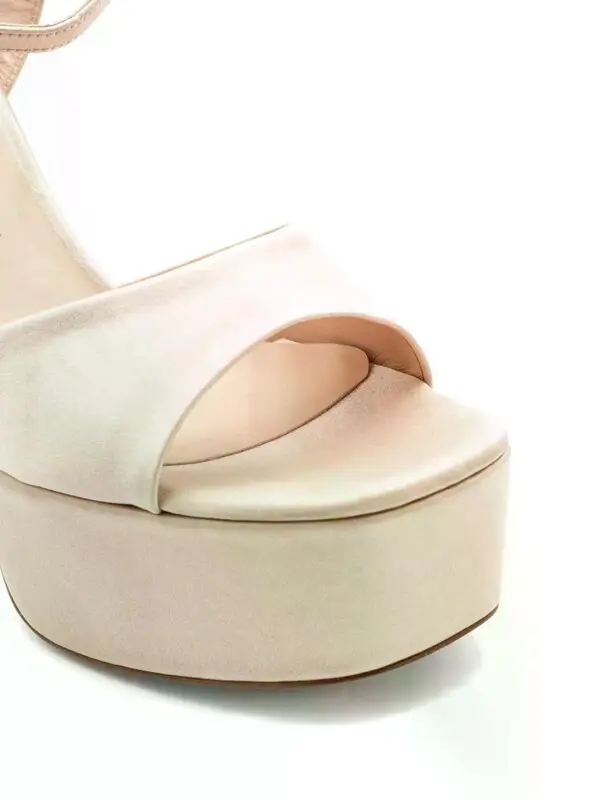 Roberto Festa Addis Platform Sandals - Neutrals