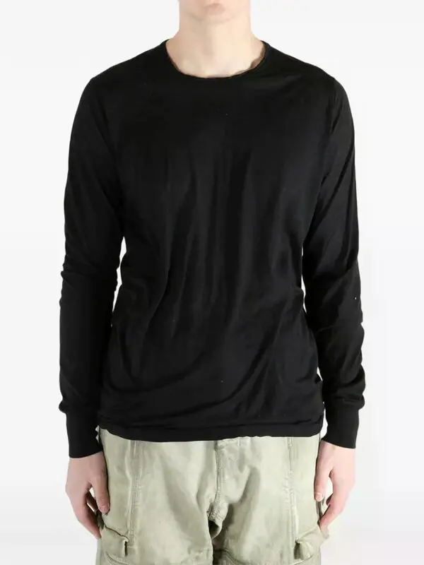 Rick Owens Long Sleeve Top With Tie Detail
