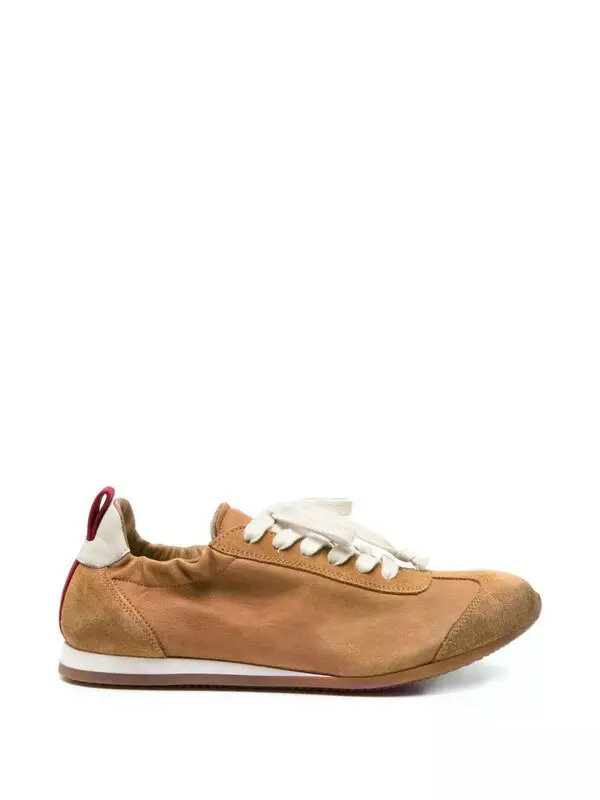 UMA WANG Lace-up Suede Sneakers - Neutrals