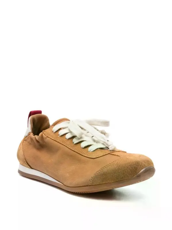 UMA WANG Lace-up Suede Sneakers - Neutrals