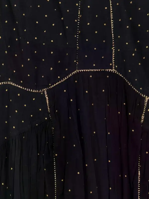 MARANT ETOILE Dotted Tiered Midi Dress
