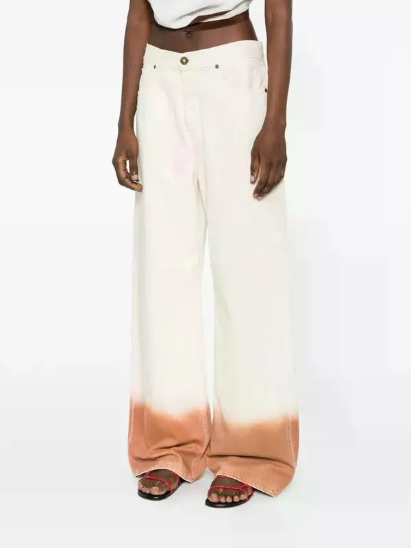 Alanui Dip-dye Wide-leg Trousers