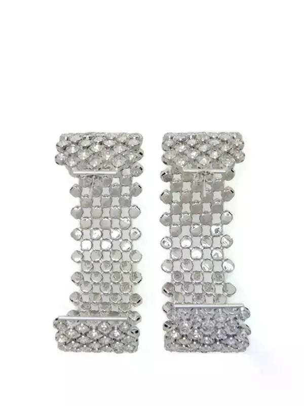 Blumarine Rhinestone Embellished Hoop Earrings