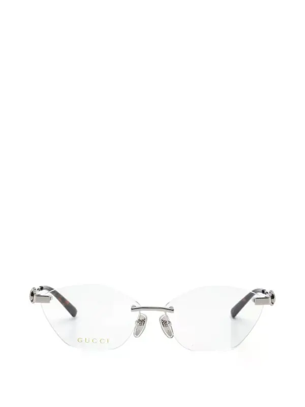 Gucci Horsebit Rimless Octagon Glasses