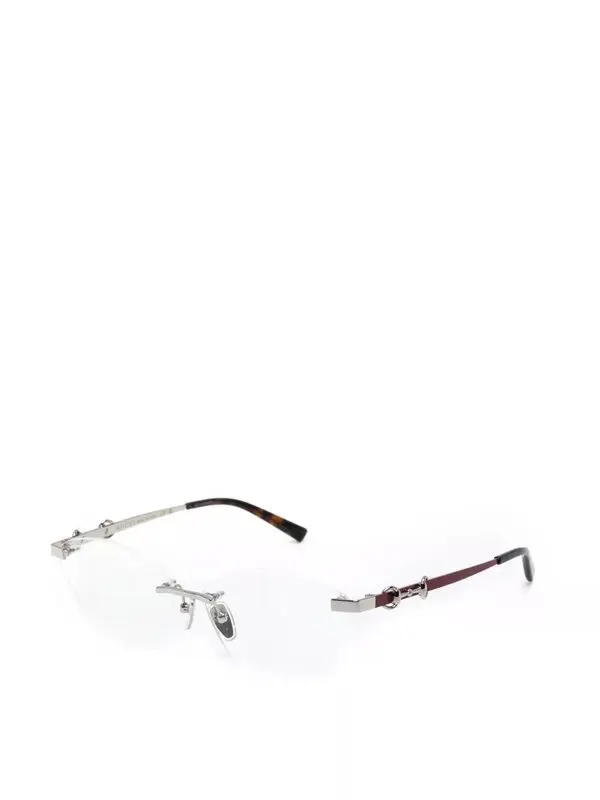 Gucci Horsebit Rimless Octagon Glasses