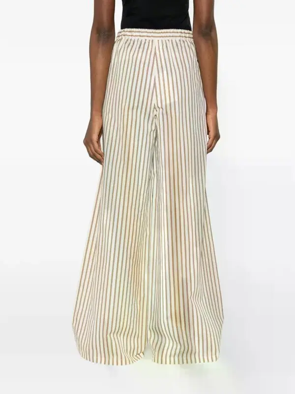 Max Mara Striped Wide Leg Trousers