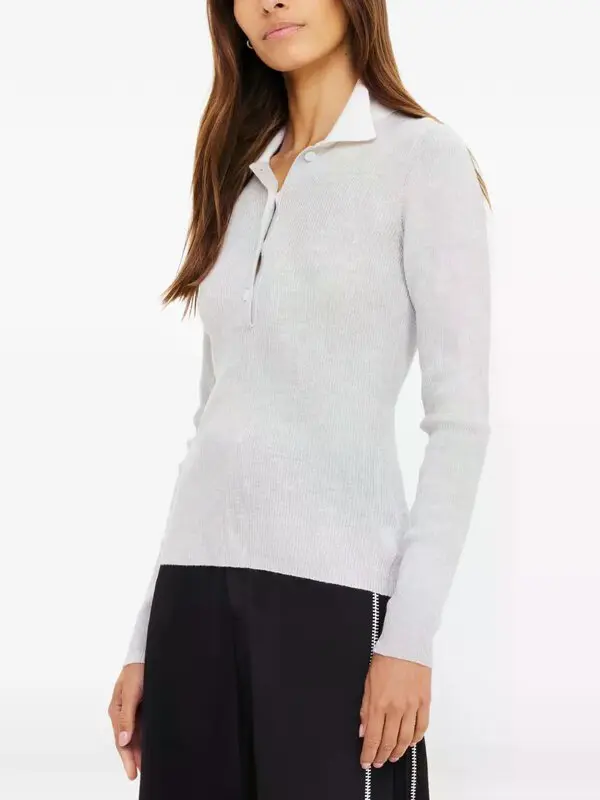 The Upside Faye Collared Knit Polo Top