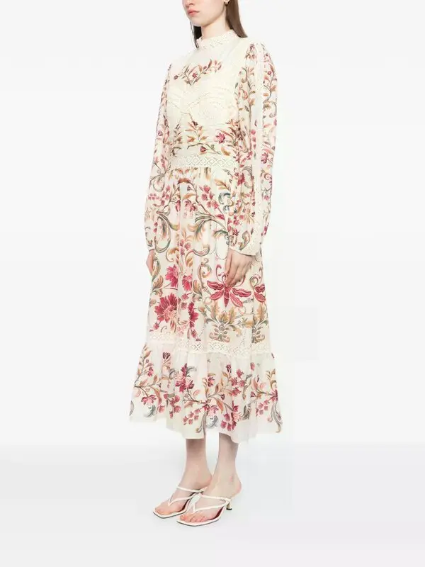 Farm Rio Royal Garden Midi Dress