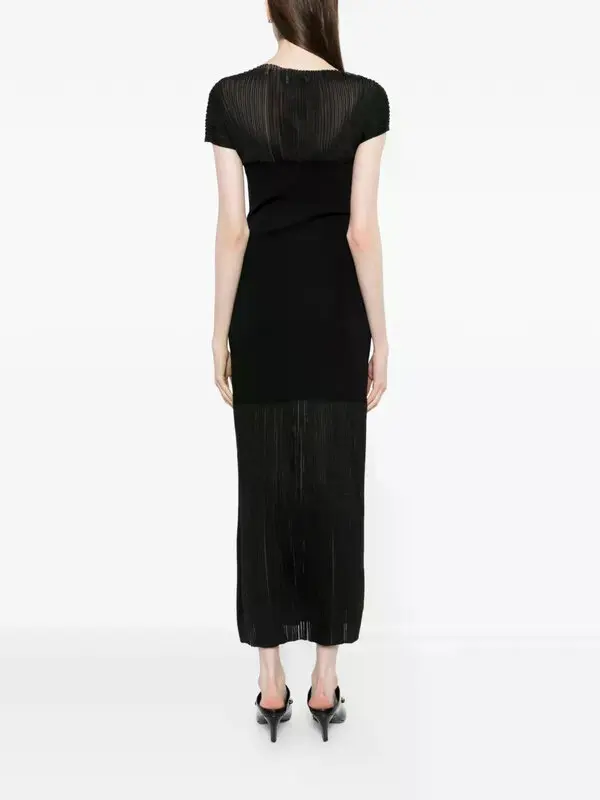 HOUSE OF DAGMAR Contrast Knitted Maxi Dress