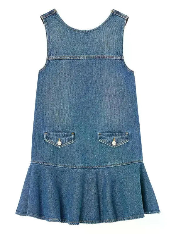 GANNI Mini Dress With Ruffled Hem