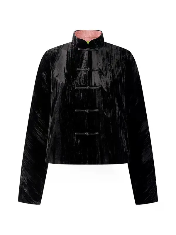 Shanghai Tang Velvet Tang Jacket - Black