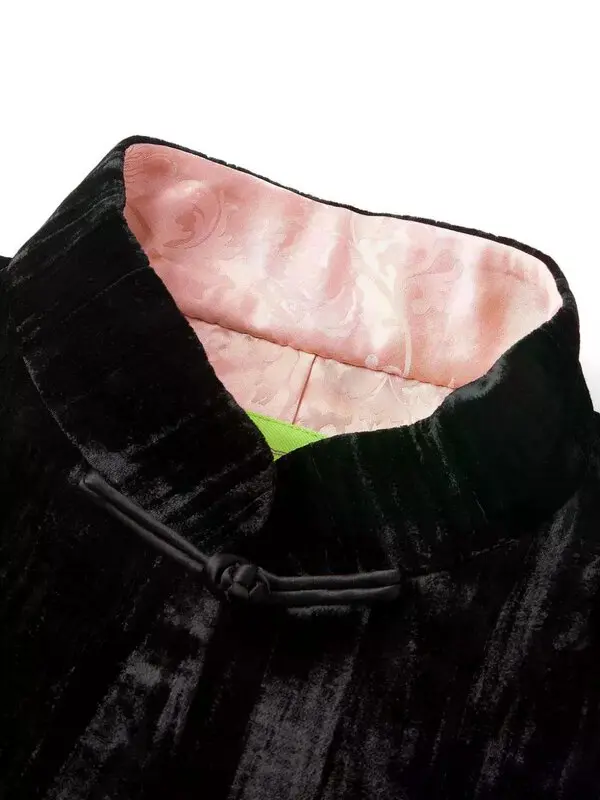 Shanghai Tang Velvet Tang Jacket - Black