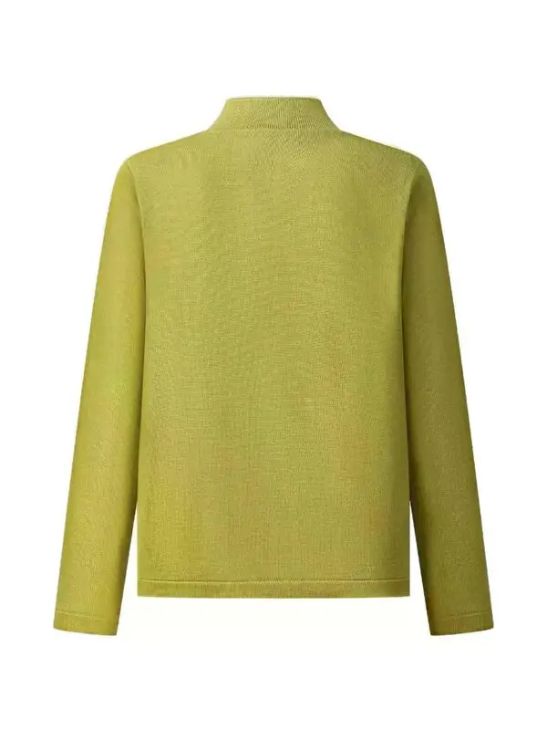 Shanghai Tang Knot Button Pocket Cardigan
