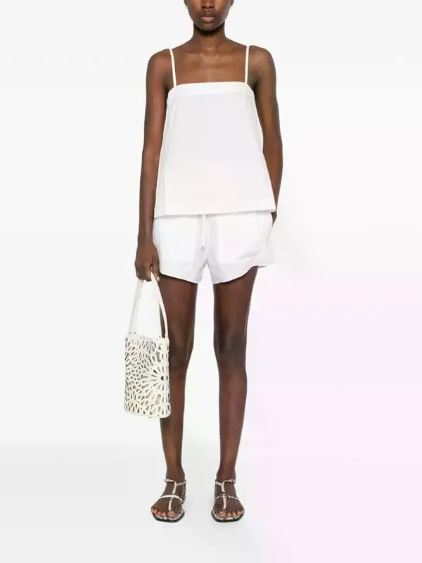 Bondi Born Cotton Drawstring Shorts - White