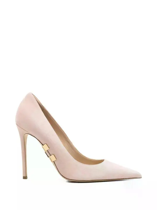 Elisabetta Franchi Suede Stiletto Pumps With Metal Detail