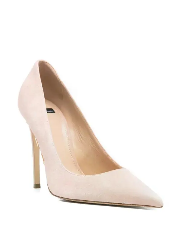 Elisabetta Franchi Suede Stiletto Pumps With Metal Detail