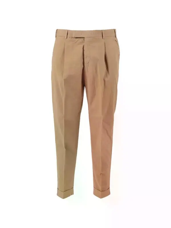 PT TORINO Pleated Cotton Trousers