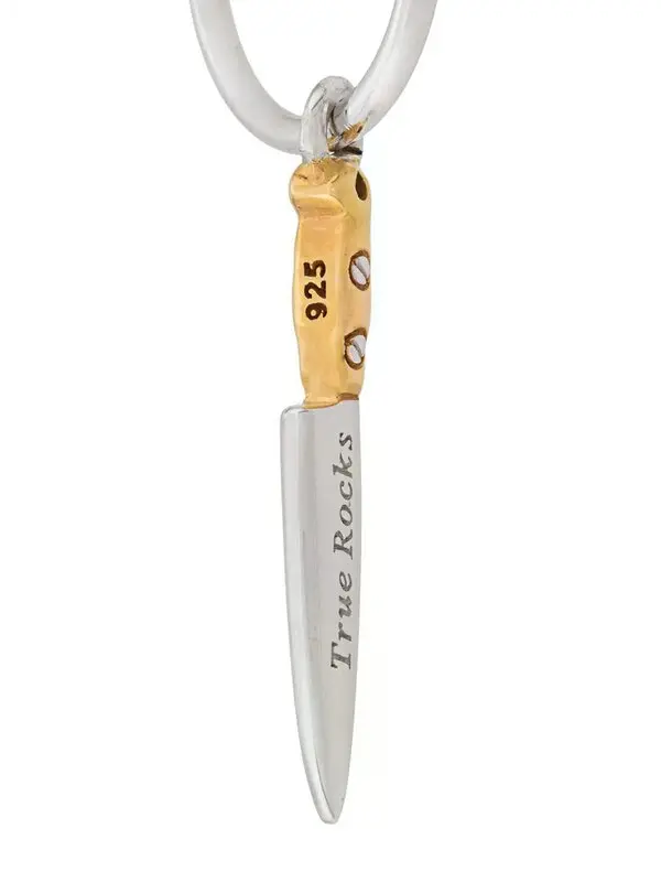 TRUE ROCKS Knife Drop Huggie Earring