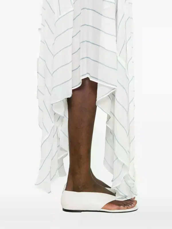 Bondi Born Striped Asymmetric Handkerchief Hem Skirt